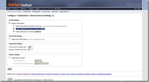 Dophiのブログ: Steelhead Virtual In-Path Deployment with Alteon
